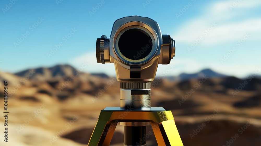 Simple Style Front View Icon of a Surveyor: A Clean and Minimalist ...