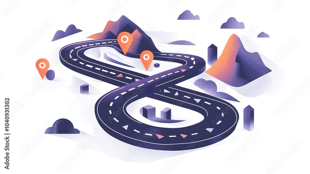 Flat design of a road network expanding into a complex system ...