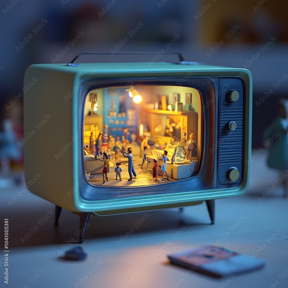 Vintage Television s Miniature World Classic TV Characters Performing ...