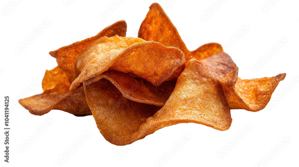 Crispy crab rangoon on white background for culinary designs and food ...