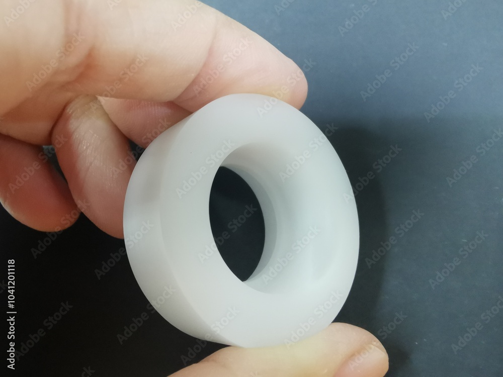 Poster Roller Pom, White, Polyacetal, also known as Polyoxymethylene (POM) or (polyformaldehyde ...