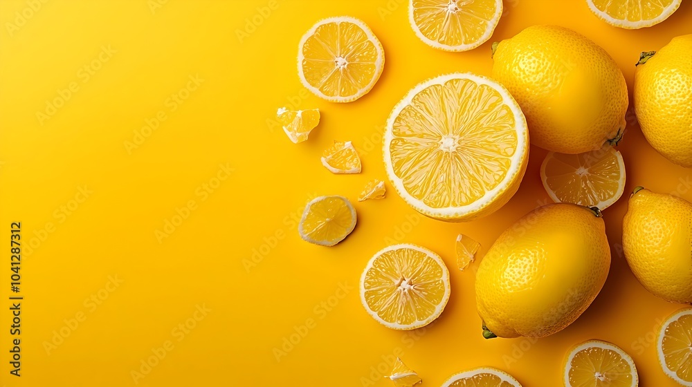 Captivating cross section of a sliced lemon revealing the intricate ...