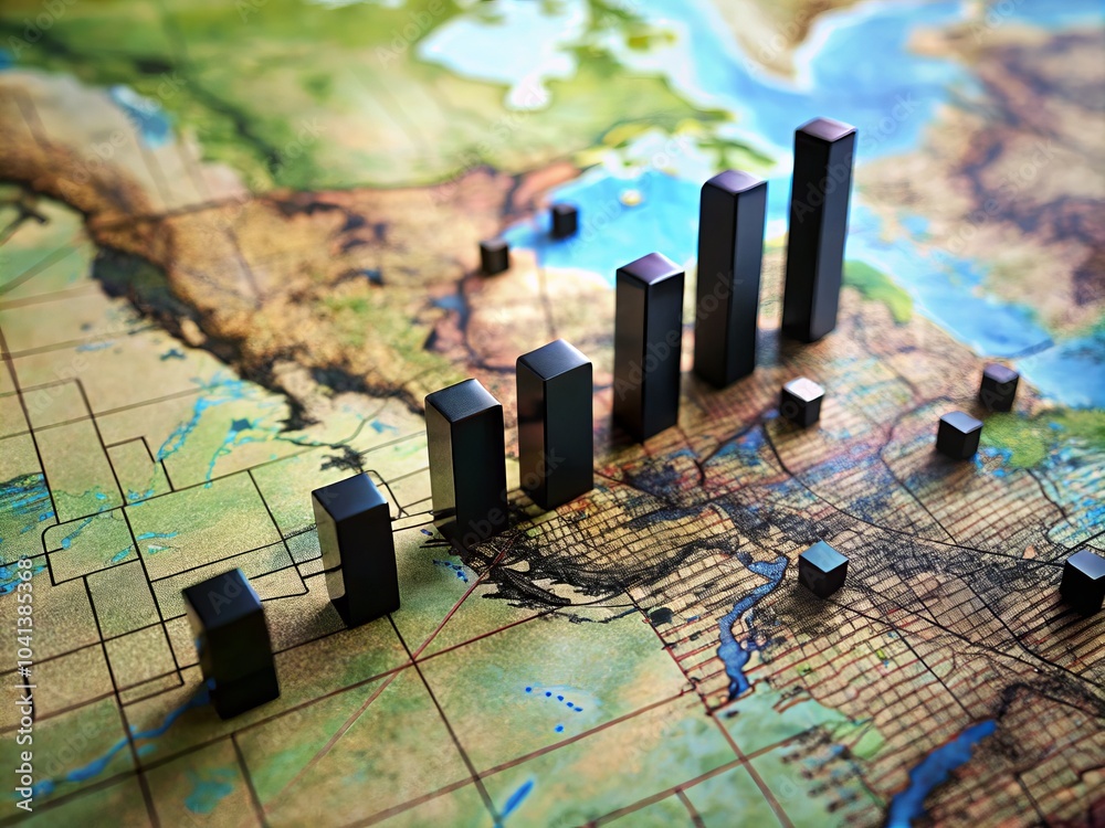 Black Scale Bars Map Symbols for Geographic Representation and Data ...