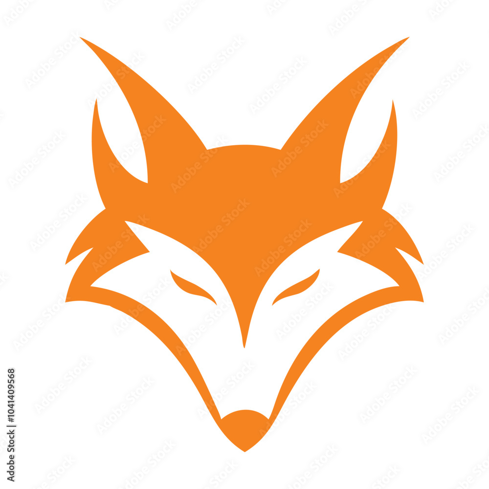 fox head, fox icon vector logo fox isolated pattern clip art fox symbol ...