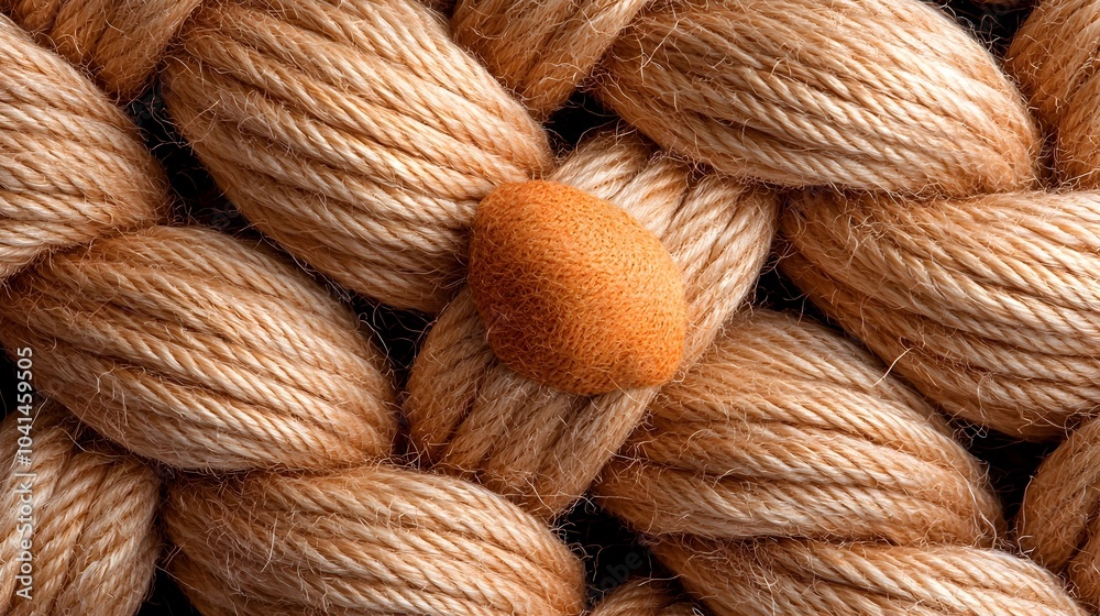 Highly detailed 3D braided rope texture in natural hemp fibers ...