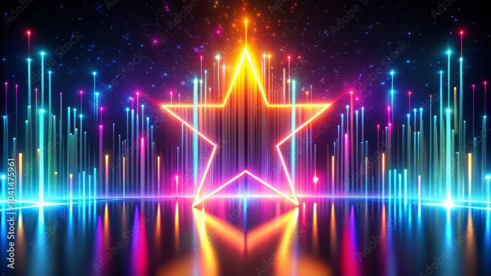 Stunning Long Exposure Star Audio React Music Visualizer for Vertical ...