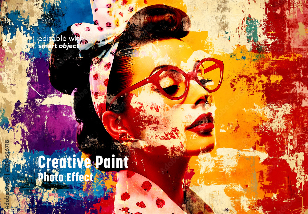 Creative Paint Art with Ai Elements Stock Template | Adobe Stock