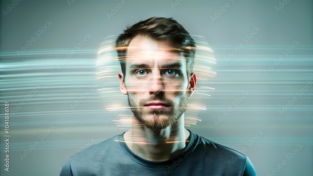Human Facial Expressions Scanned by Shifting Abstract Light Patterns ...