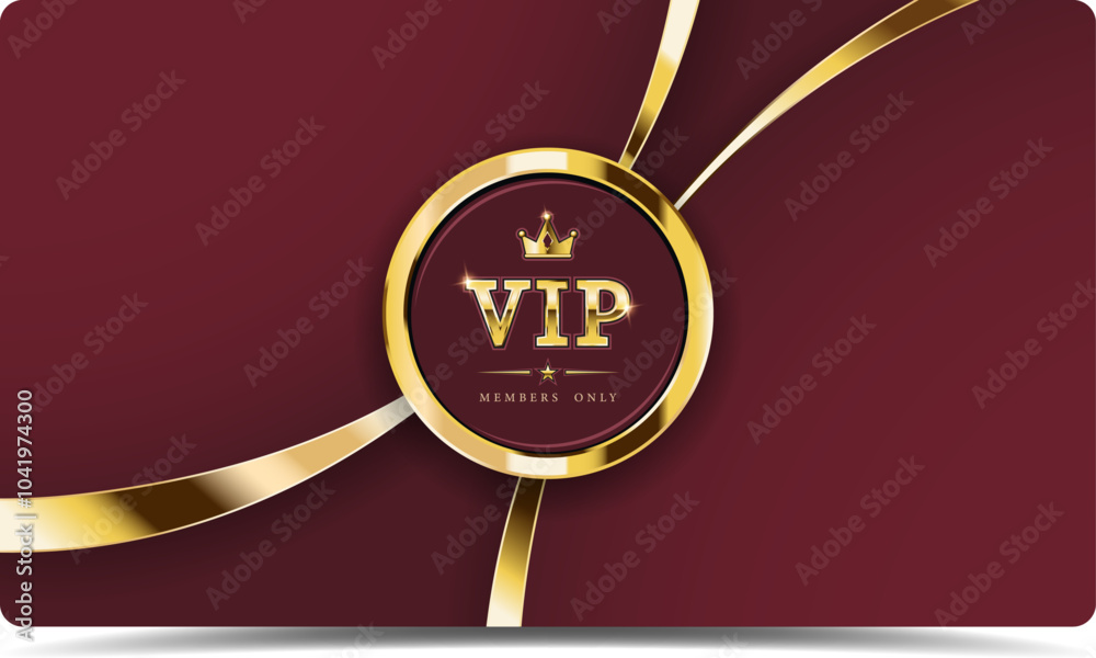 For premium persons, a VIP card invitation, rectangular, on a dark ...