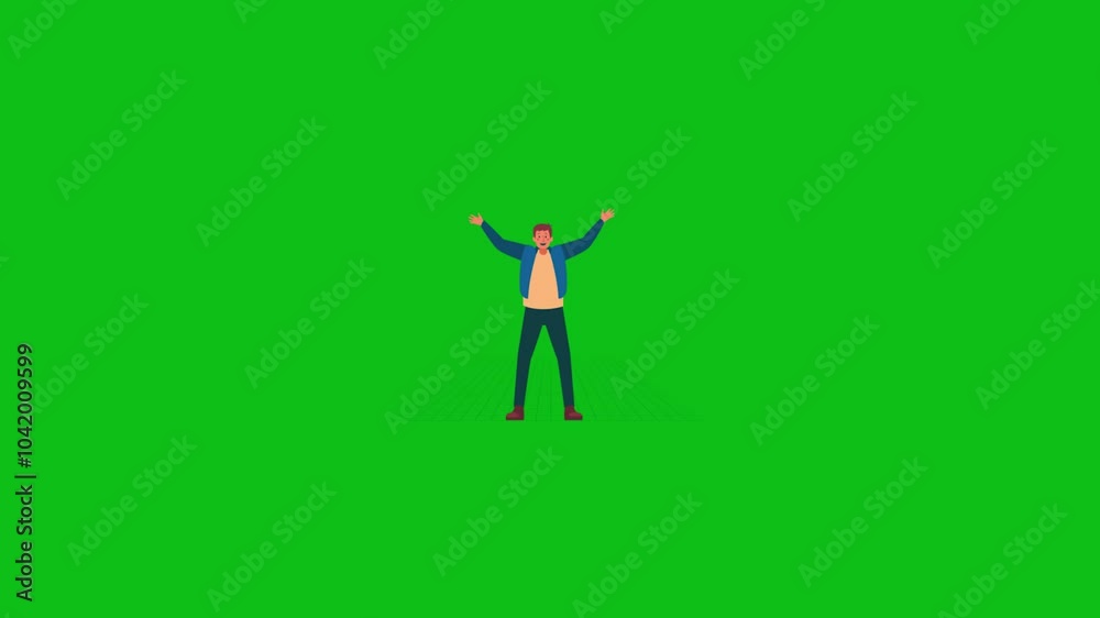 Friendship Green Screen Animation. Friends taking selfie together ...