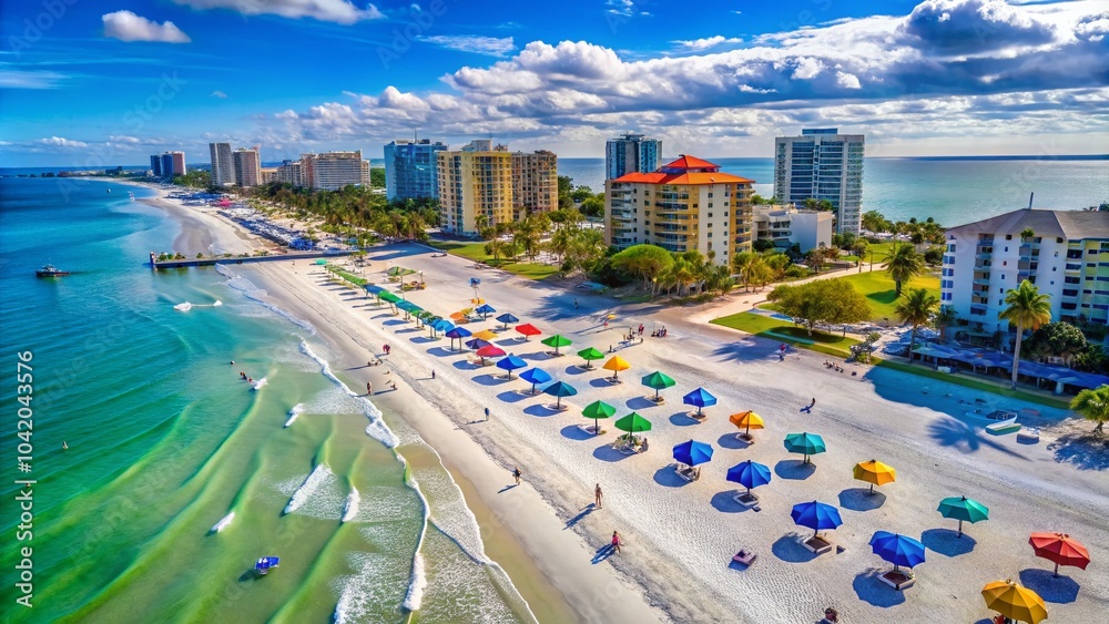 Stunning Sarasota Florida Summer Beach Drone Shot - Architectural ...