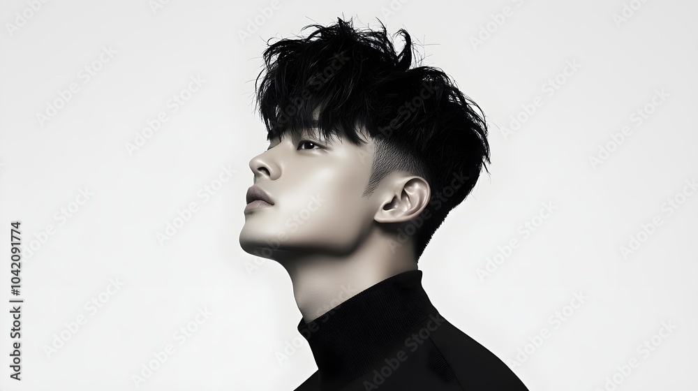 Stylish Caesar Cut with Textured Bangs and Low Fade - Modern Take on ...