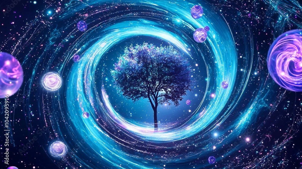 Exploring the Cosmic Tree: A Surreal Journey Through the Ethereal ...