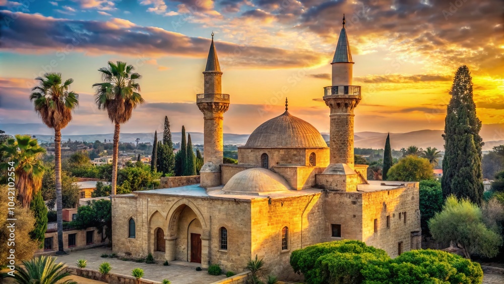 Vintage Style Photography of Hala Sultan Tekke Mosque in Larnaca ...