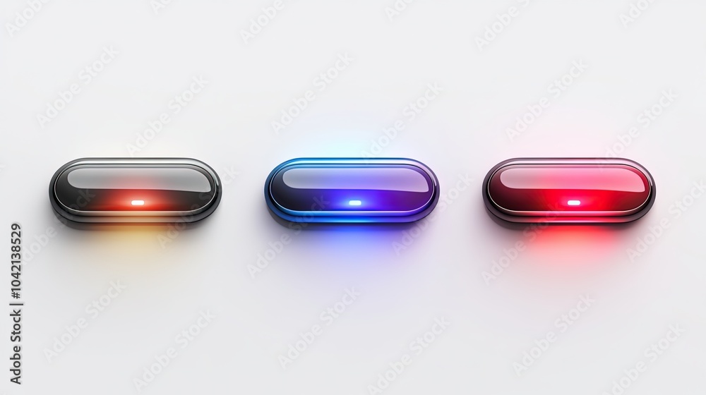 Collection of sleek slider designs for user settings in a neutral ...