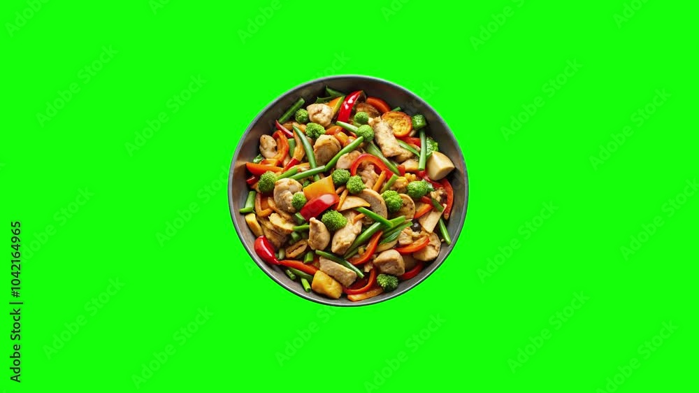 Food green screen animation motion graphic with chroma key clip ...