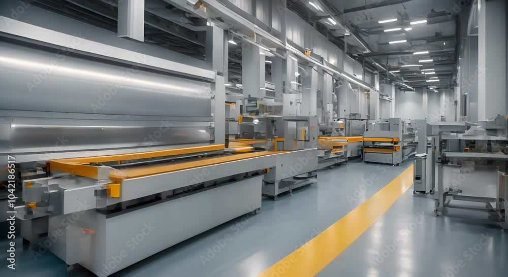 Automated Packaging Line in Modern Industrial Facility 4K Stock Video ...