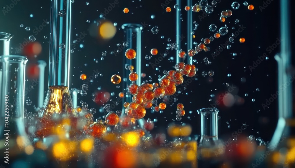 A collection of high-resolution images of chemical reactions captured ...