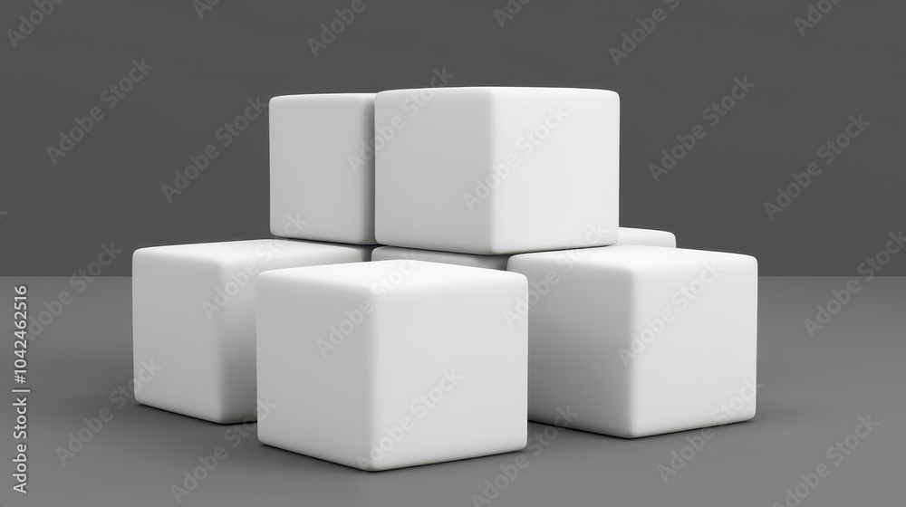 Explore geometric shapes with six angles, cast in dark lighting for a ...