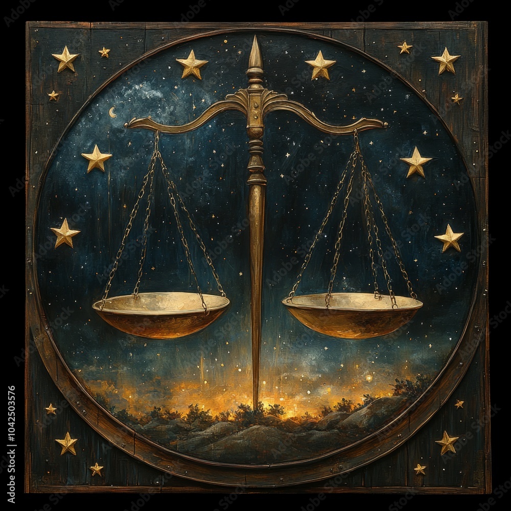 Una balanza como símbolo de la legalidad y la justicia, símbolo de los ...