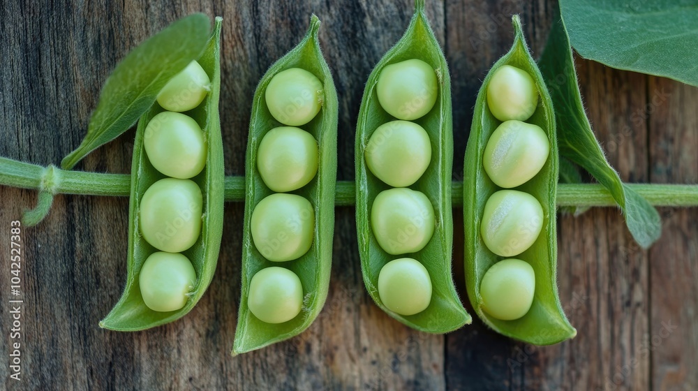 Round seeds from a first generation pea plant cross producing second ...