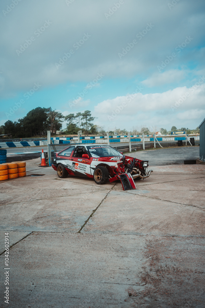 Uruguay's Only AE86 Toyota Corolla with a Ferrari engine crashed ...