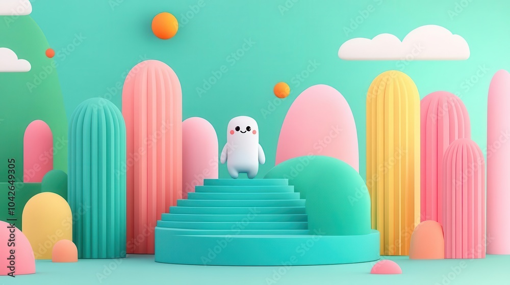 holographic creatures stepping from a 2D flatland into a vibrant 3D ...