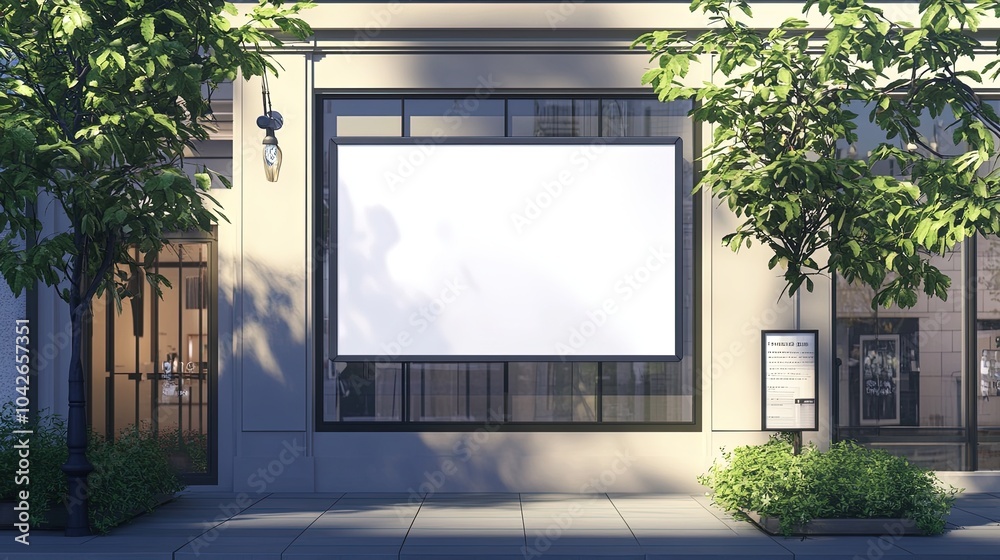 Storefront light box sign, shop, cafe, restaurant mounted signboard ...