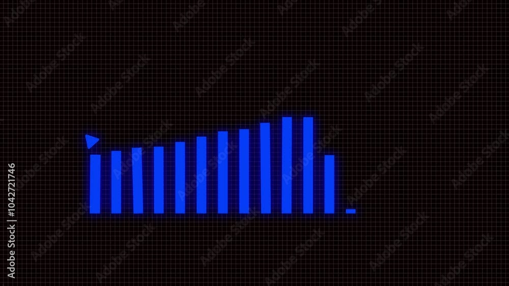 Stock market abstract finance background with motion graph, chart bars ...
