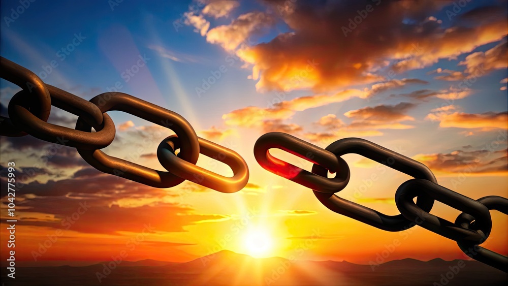 Silhouette Photography of Chain Links: Fine Links and Broken Chains ...