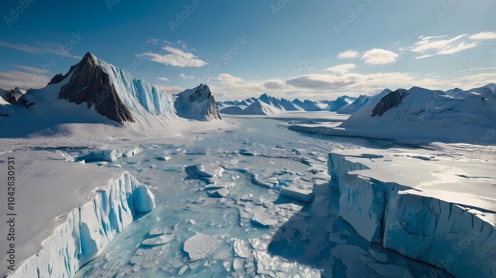 north pole, south pole, arctic ice, background, texture, white, nature ...
