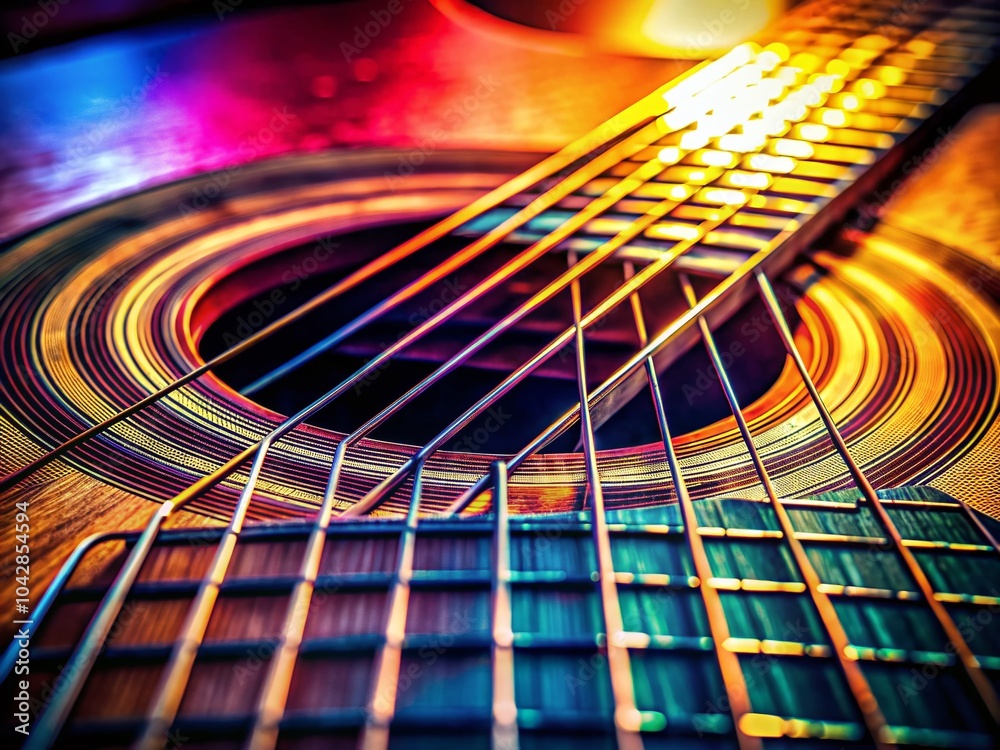Macro Photography of Guitar Chord Design with Artistic Elements and ...