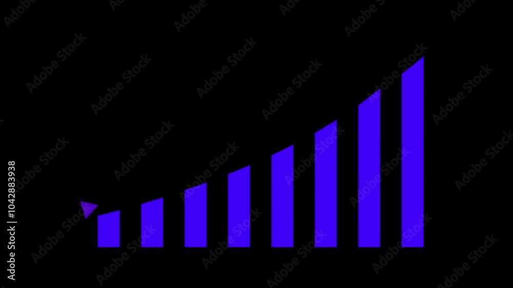 Abstract business graph chart growth, success, increased concept ...