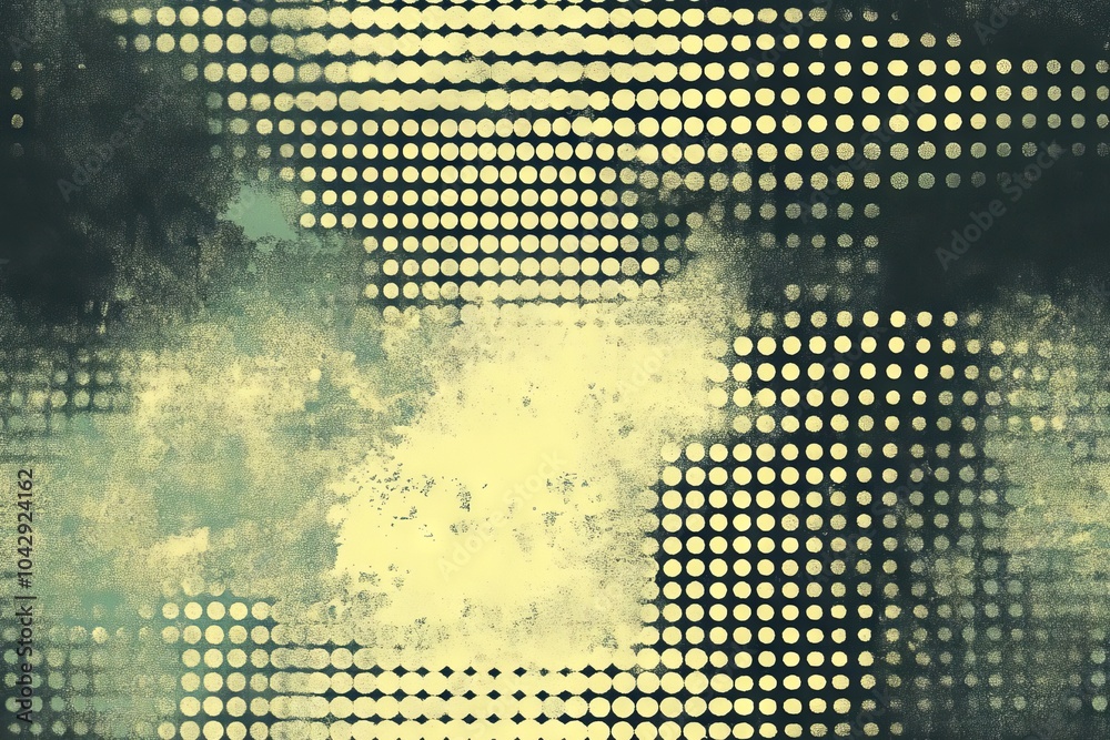 Vintage grunge halftone dots pattern texture background with distressed ...