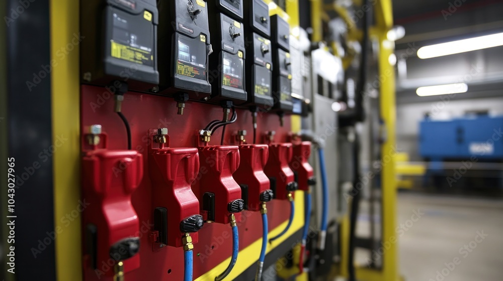 LOTO system installation, showcasing the setup and configuration of ...