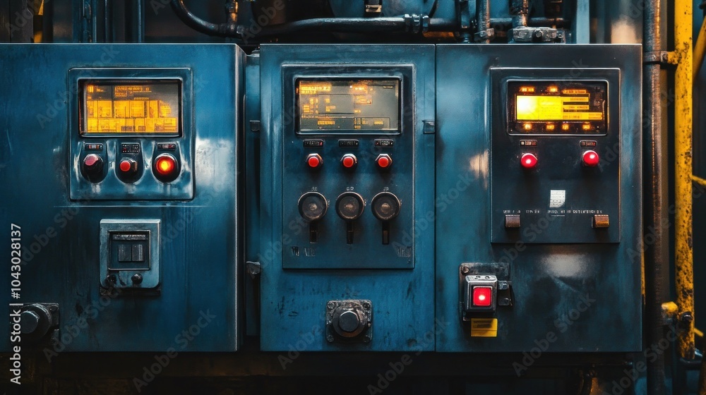 Machine safety devices, highlighting tools like emergency stops, safety ...