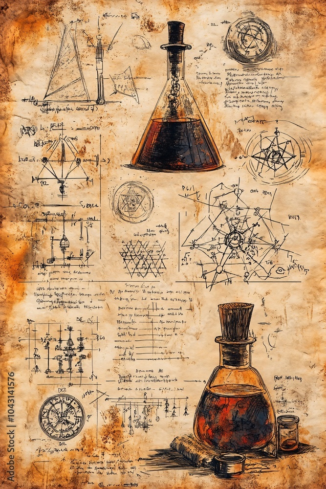 Exploring the mysteries of alchemy an artistic representation of ...