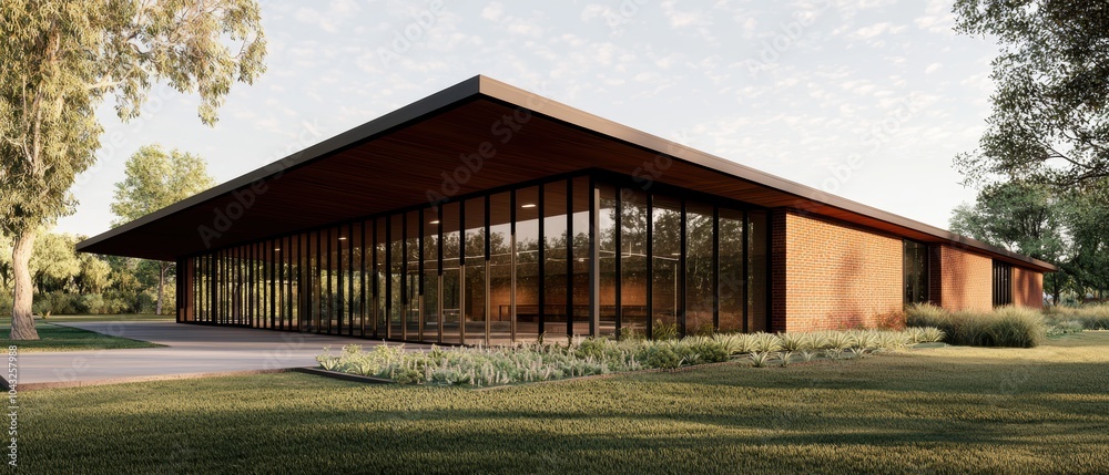 Digital render of a contemporary home with 3D blueprint overlays, emphasizing precision ...