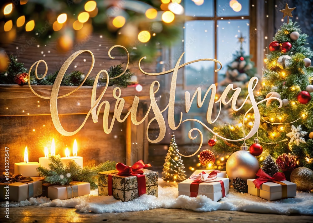 Double Exposure Photography of 'How to Write Christmas in Cursive' with ...