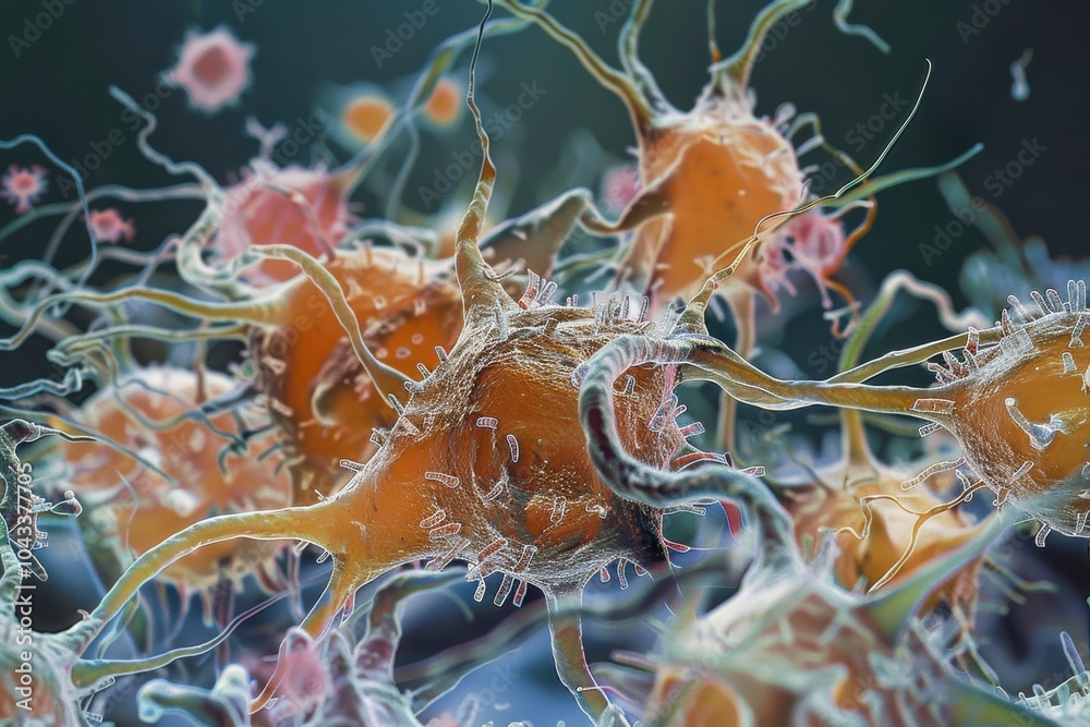 Macrophages: An image of macrophages, large cells derived from ...