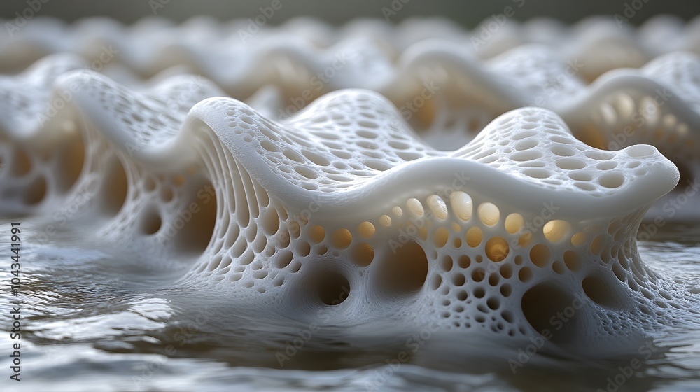 3D printing technology creating custom medical implants, demonstrating ...