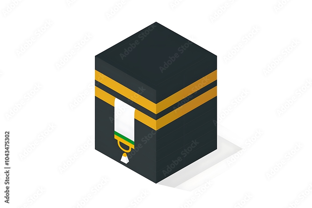 Holy Kaaba islamic muslim religion icon design vector. Eid Adha Mubarak ...