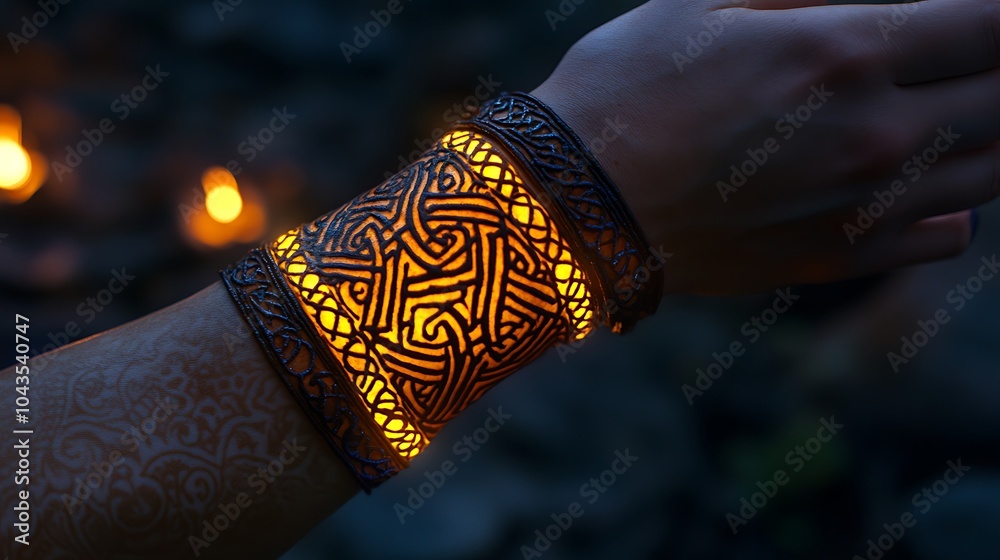An intricate Celtic knot henna tattoo wrapped around the wrist ...