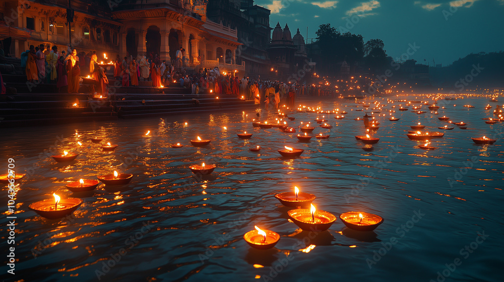 Thousands of Diyas Illuminate the Ganges: A Sacred Dev Diwali ...