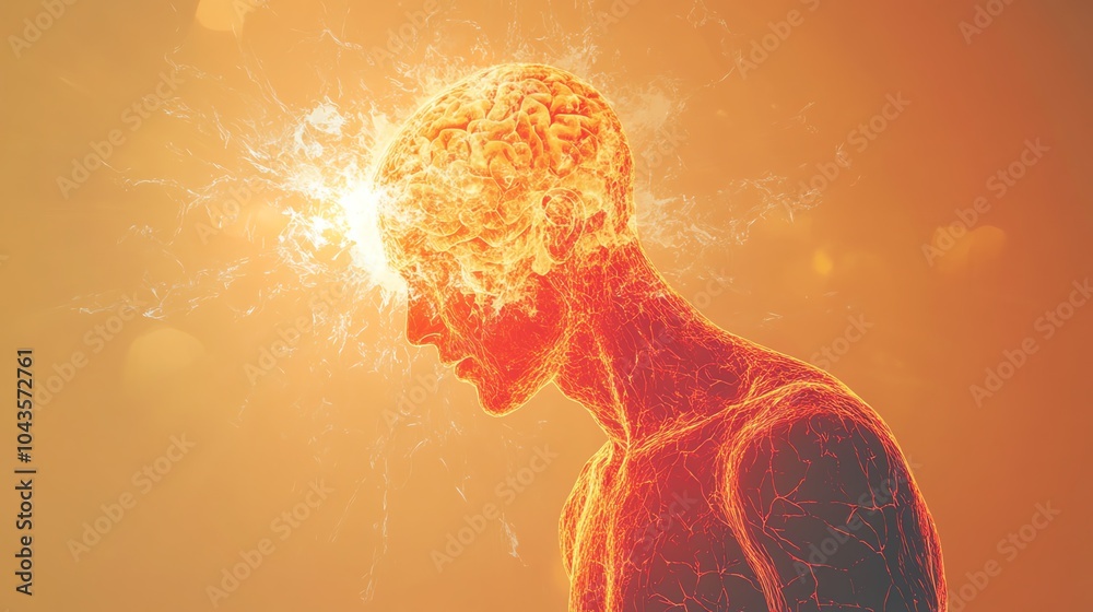 Medical infographic showing the symptoms of heat stroke, including high ...