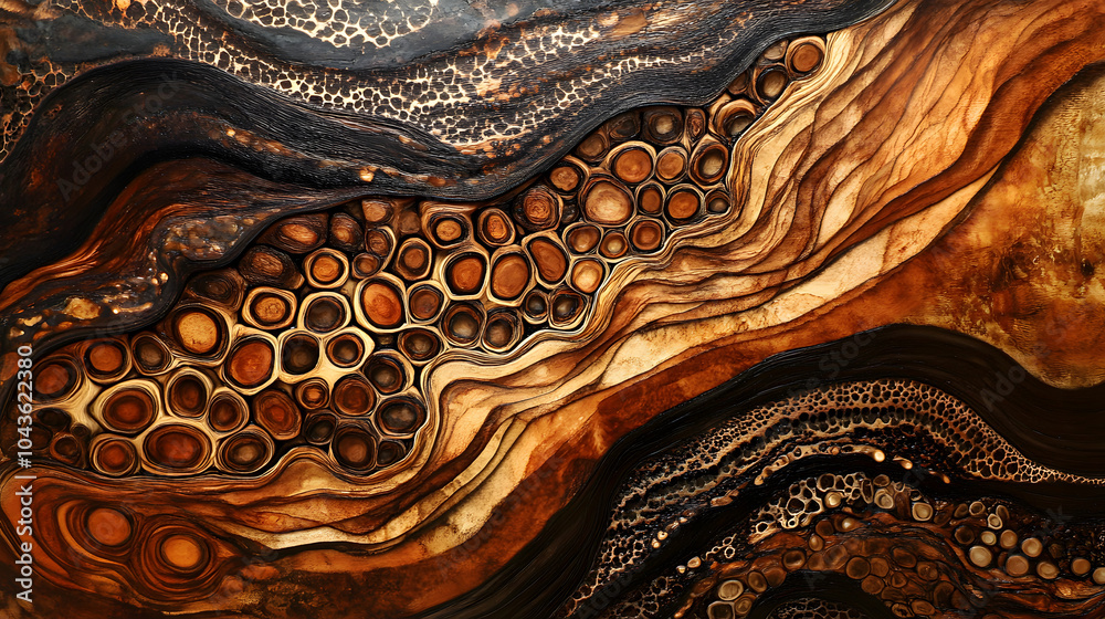 A Unique and Intricate Beryllium Background with Layers of Organic ...