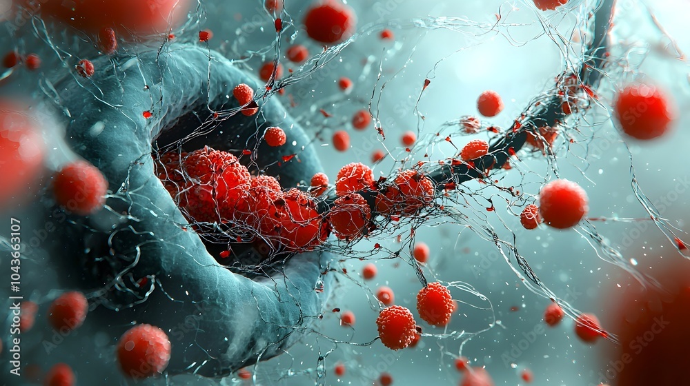 Detailed macro closeup shot showcasing the intricate structure and ...