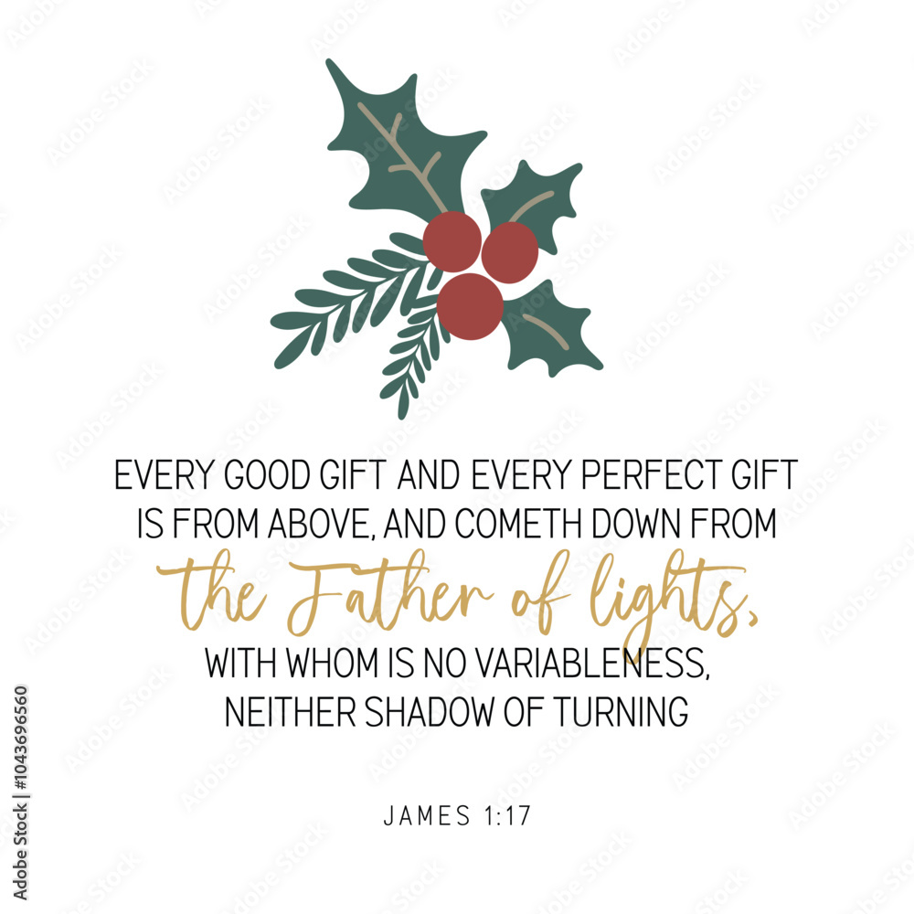 Christmas verse, Christmas holiday vector, Bible verse text vector ...