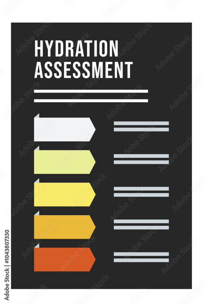 Hydration assessment chart for hydration-assessment checking indicator ...