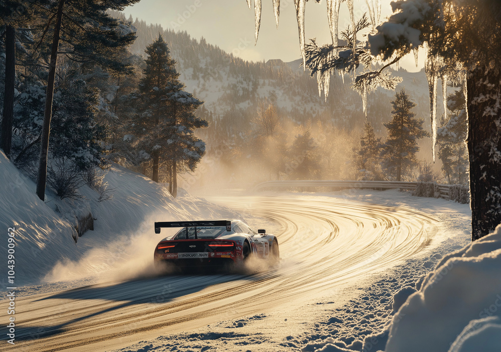 The Art of Speed: A Race Car in Action, Showcasing Innovative Design ...
